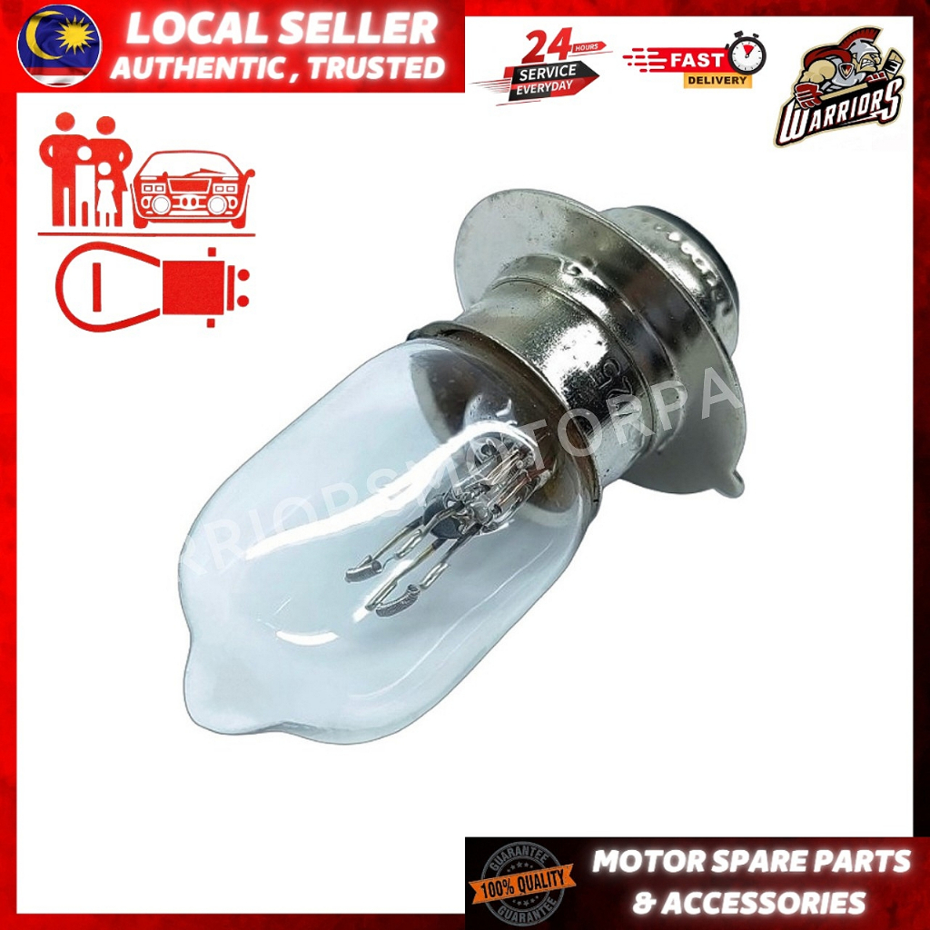 MOTORCYCLE HEAD LAMP BULB [SAKURA] HEADLIGHT BULB (1PC) T19 12V 25/25W ...