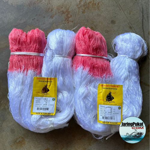110/2 x 42MM( 1 5/8" ), 45MM( 1 3/4" ) 50MD 1510ML Cop Kapal Emas Pukat Jaring Udang Tiga Lapis ...
