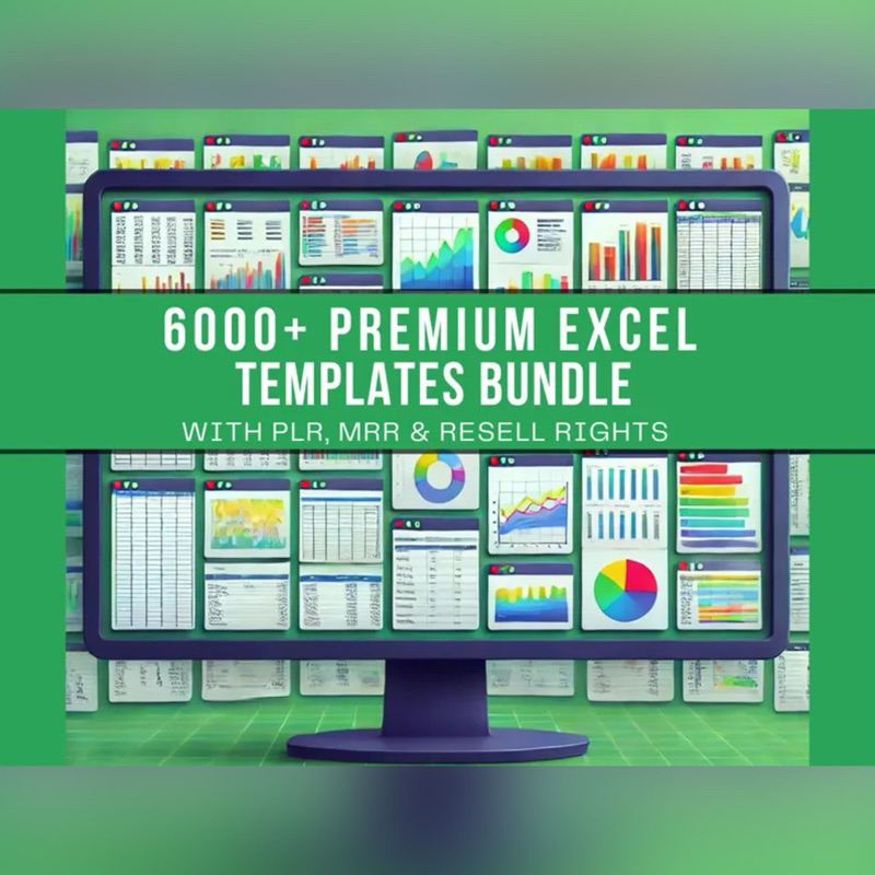 ⚡️INSTANT⚡️6000+ Premium Excel Templates Bundle | Business, Tax, Sales ...
