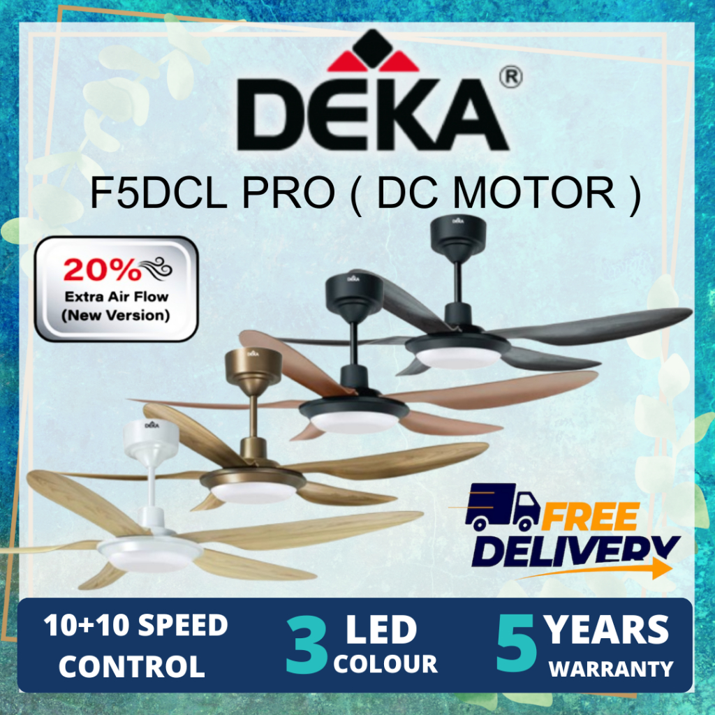 【2025 NEW MODEL!!!】 DEKA F5DC PRO 56" Baby Fan 46" 5 Blade DC Motor 20 ...