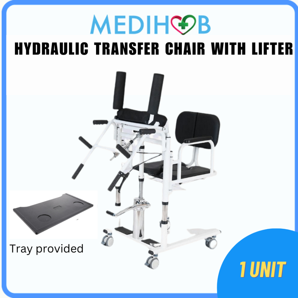 Hydraulic Transfer Chair with Lifter / Height Adjustable Patient ...