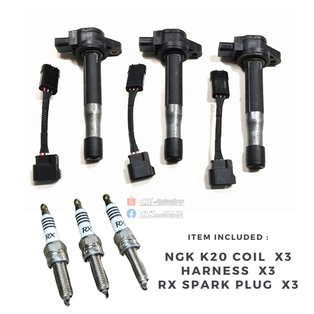 NGK ( Full Set ) Perodua Axia Bezza 1.0L Modify to Honda K20 Ignition ...