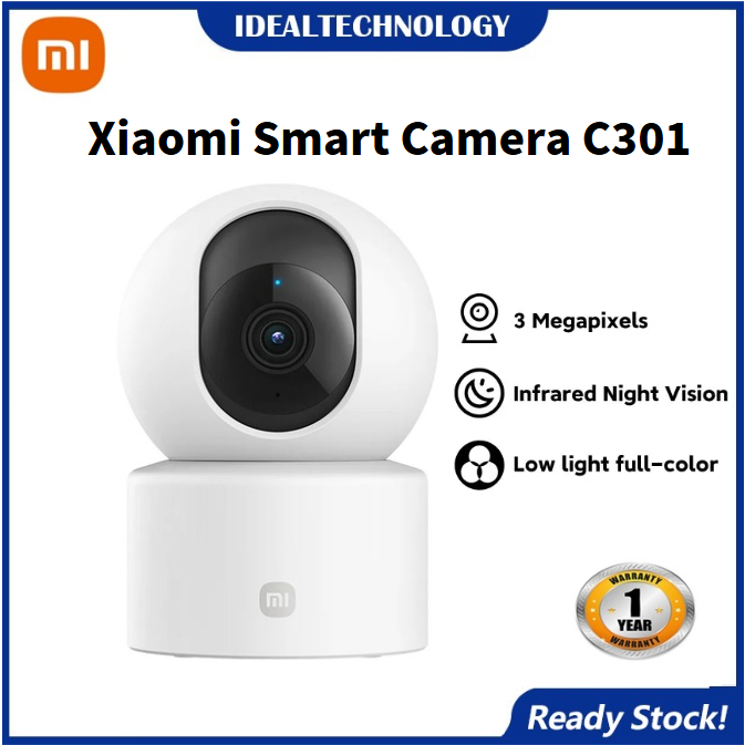 Xiaomi Smart Camera C301 3MP 2K WiFI White - Mi Home CCTV Security ...
