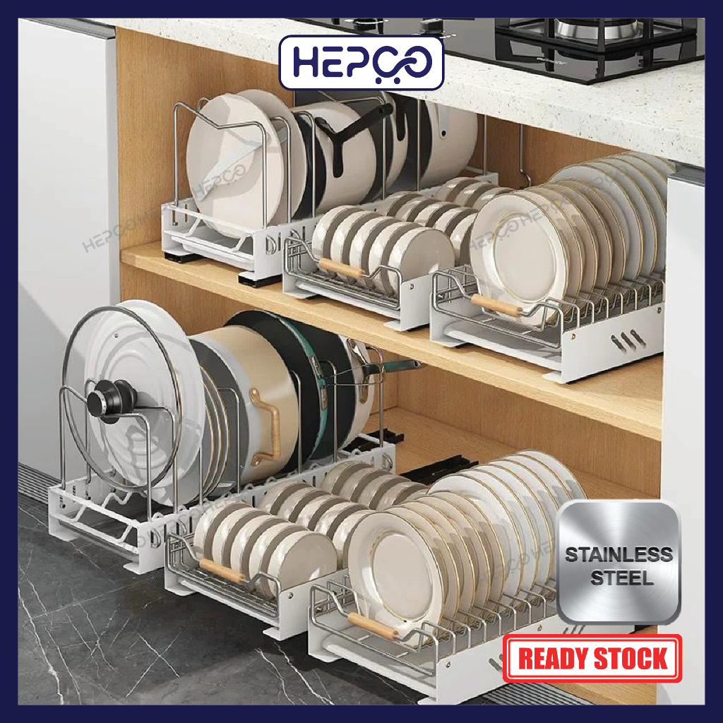 Kitchen Pull Out Dish Rack Pull Out Kitchen Dish Storage Rack ...