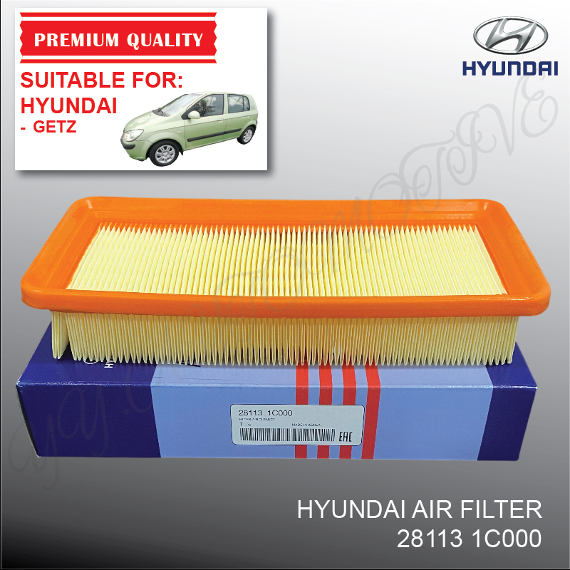 NEW ORI HYUNDAI 28113-1C000 GENUINE AIR FILTER FOR HYUNDAI GETZ 1.3 1.4 ...