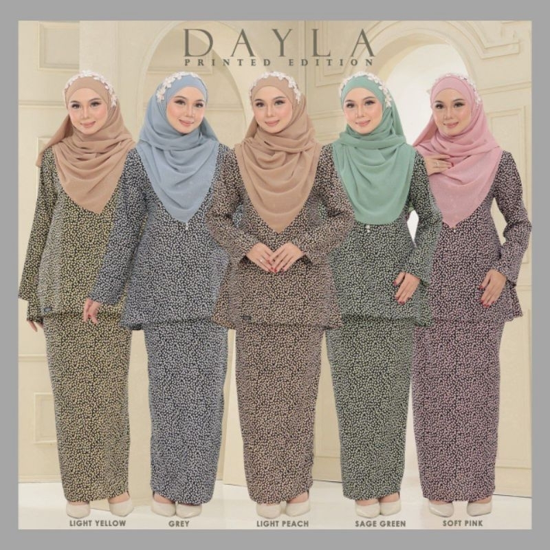 Kurung Dayla Kurung Baggy Peplum High Quality Soft Crepe by Dmimi | Shopee Malaysia