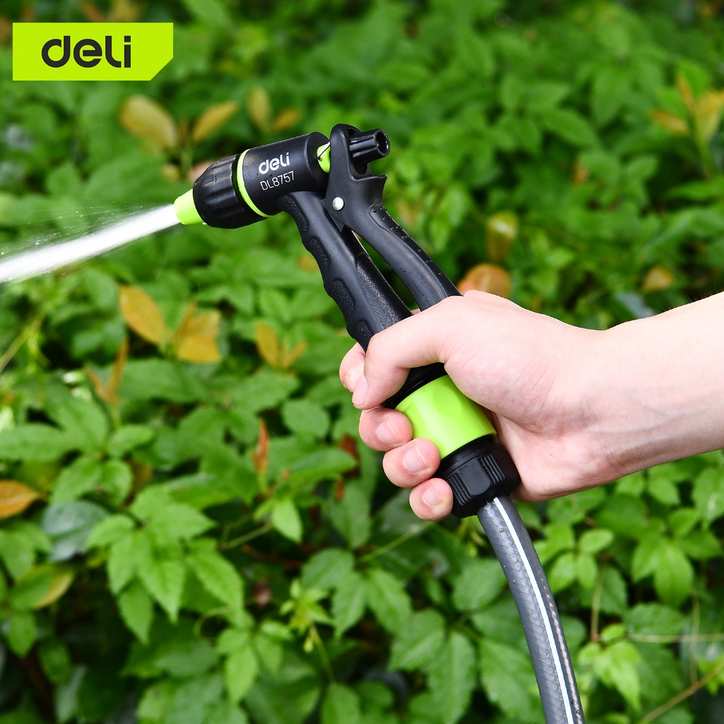 DELI Plastic Trigger Nozzle, Adjustable 3 Different Spray Patterns Cone ...