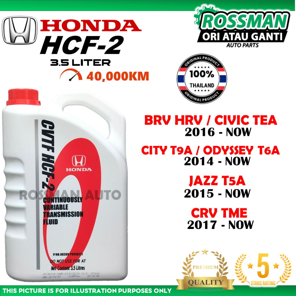 THAILAND HCF2 3.5L Honda Civic TEA BRV BR-V HRV City T9A Jazz T5A CRV ...