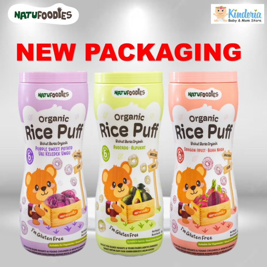 NATUFOODIES Organic Rice Puff 42g | Shopee Malaysia