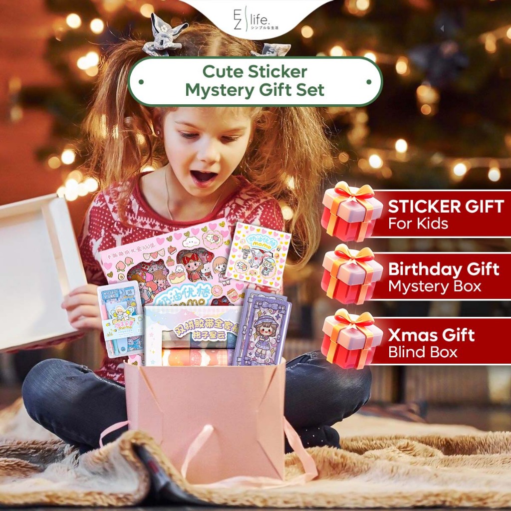 Kotak Misteri Hadiah Kejutan 15 Box/Set Cute Sticker Random Kids ...