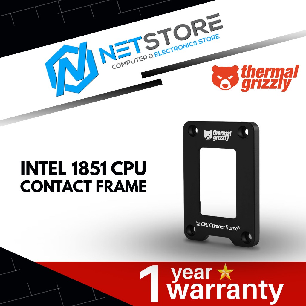 THERMAL GRIZZLY INTEL 1851 CPU CONTACT FRAME - TG-CF-i1851-V1 | Shopee ...