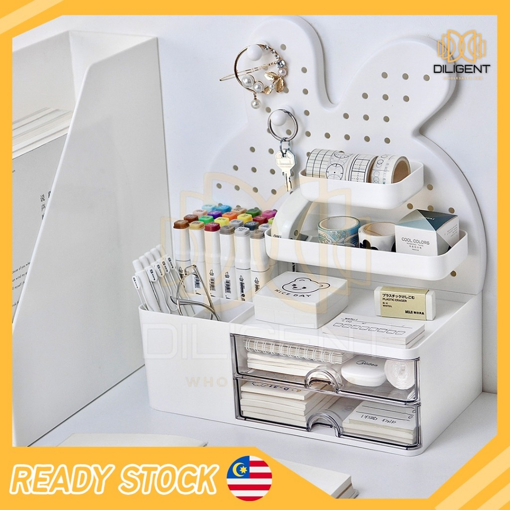 【D361 READY STOCK】Rabbit Style Hanging Wall Board Wit Storage Box ...