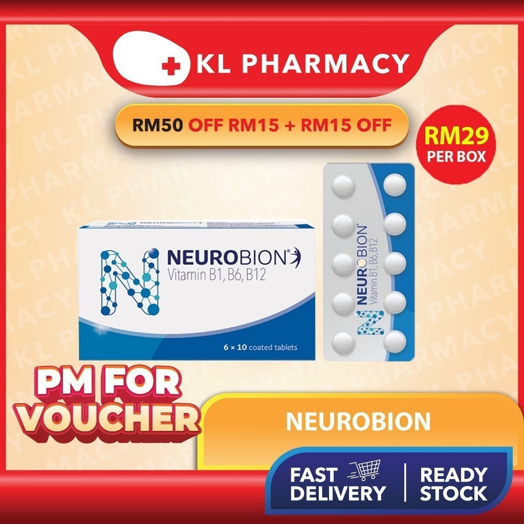 (1 BOX- NEUROBION 60'S) NEUROBION VITAMIN B1, B6, B12 (60's) | For ...