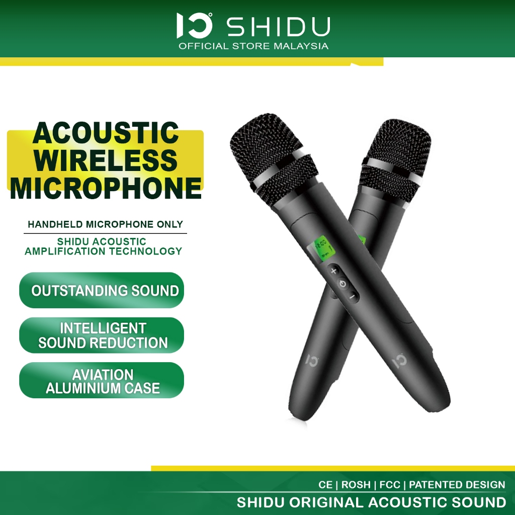 SHIDU™ SD-U30 Wireless Microphone UHF Acoustic Sound | Mikrofon ...