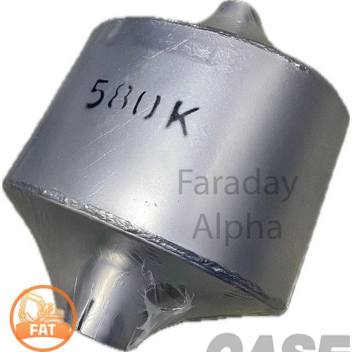 Backhoe Loader Case 580K Muffler A184237 (after market) | Exhaust ...