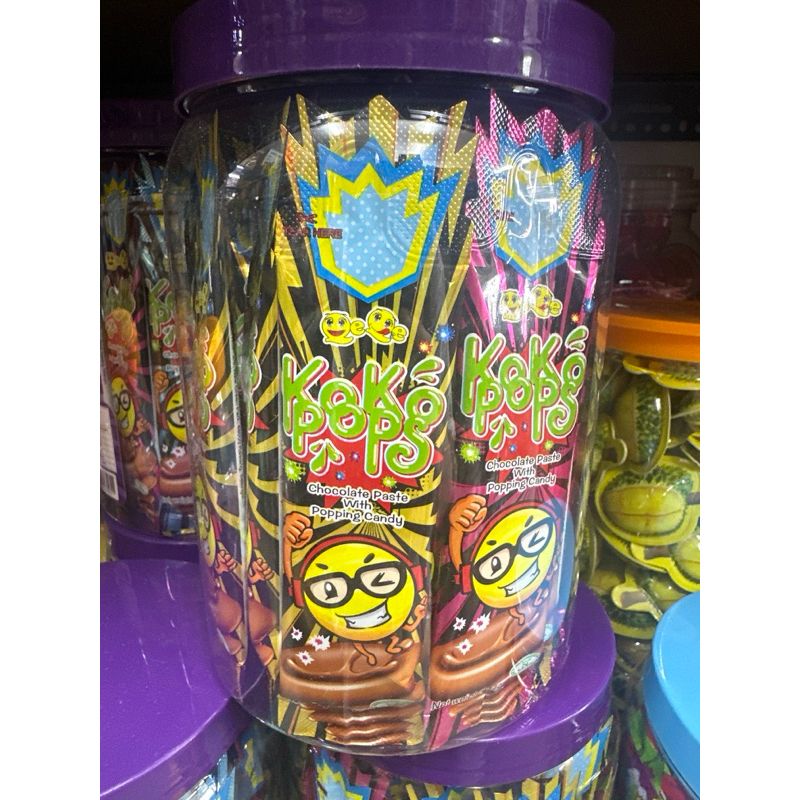 Qe Qe Koko Pops Chocolate paste with Popping Candy (Halal) | Shopee ...