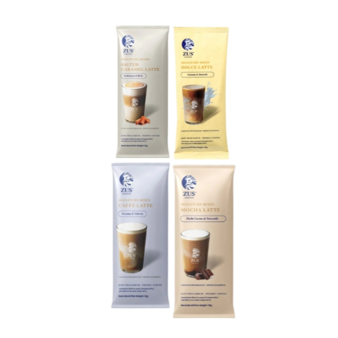 ZUS Signature Mixes Coffee - Salted Caramel 23g Latte Caffe Latte 23g ...