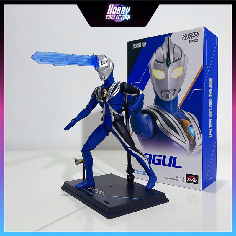 Ultraman Agul Action Figures Original ZD Toys LED Light Ultraman Agul ...