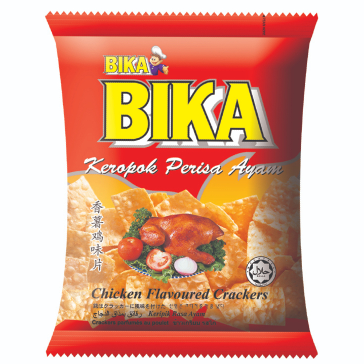 BIKA CRACKERS (CHICKEN FLAVOURED) - 60GM | Shopee Malaysia