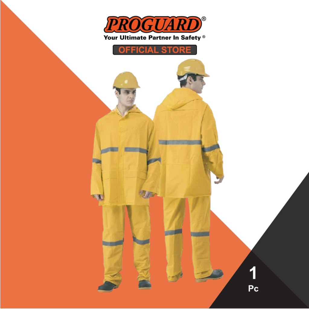 Proguard Heavy Duty Visibility Rainsuit with High Reflective Strip ...