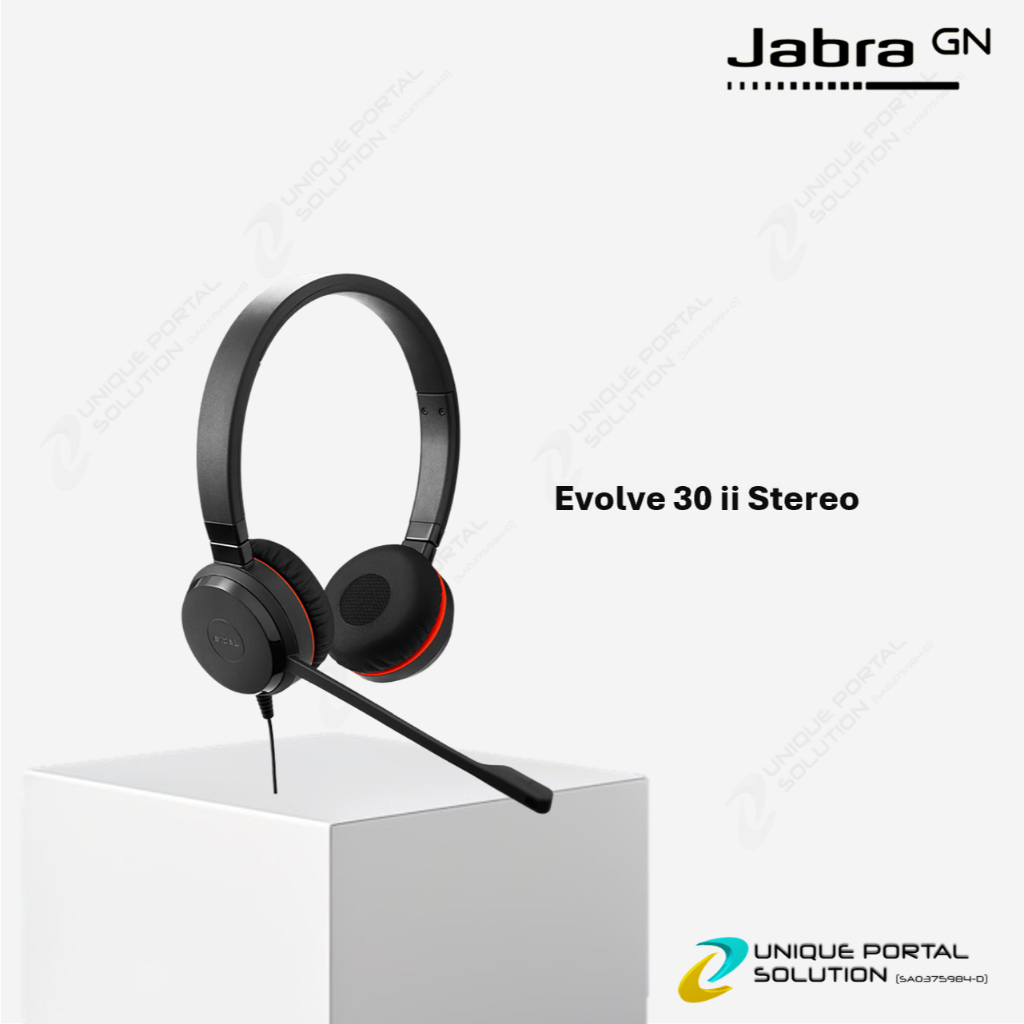 Jabra Evolve 30 II Stereo Professional USB Wired Corded Business ...