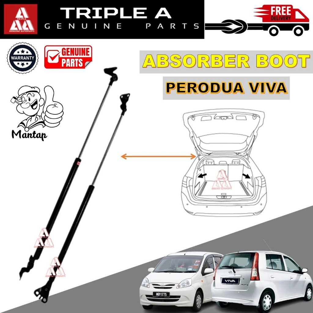 Perodua Viva Rear Bonnet Damper Rear Boot Absorber Boot Perodua Viva ...