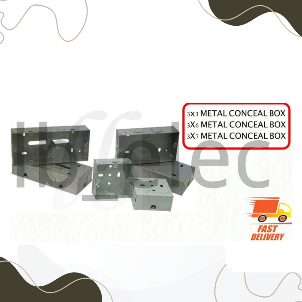 METAL CONCEAL BOX GI 3X3 / 3X6 / 3X7 | Shopee Malaysia