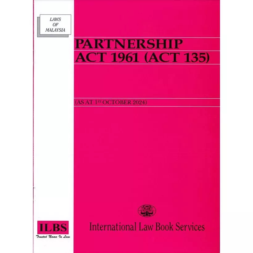 Partnership Act 1961 (Act 135) [As at 1th October 2024] READY STOCK ...