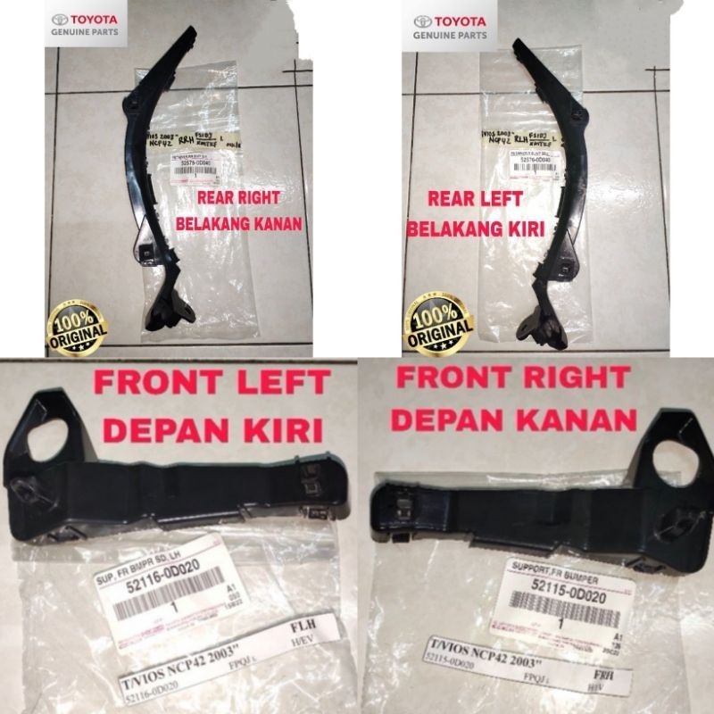ORIGINAL TOYOTA VIOS NCP42 FRONT/REAR BUMPER BRACKET | Shopee Malaysia