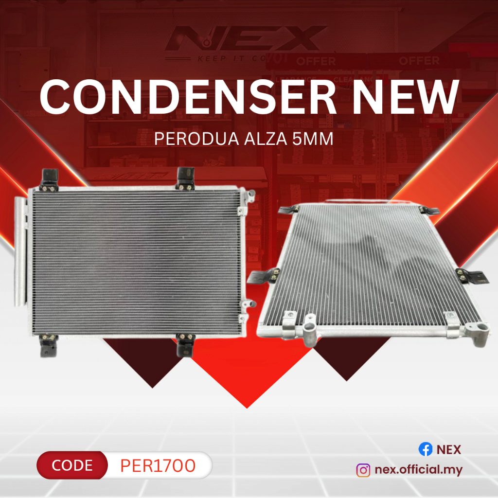 🔥Warranty 1 Year🔥 AIR COND CONDENSER NEW PERODUA ALZA 2009-2019 ND ...