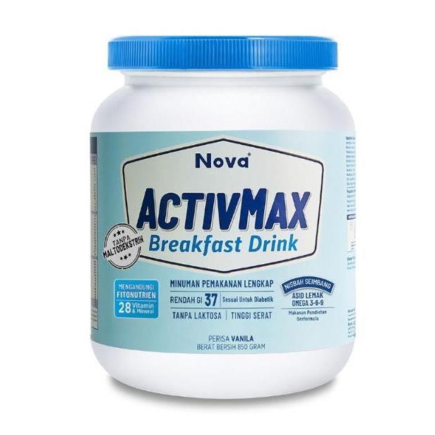 Nova Activmax Breakfast Drink Vanila 850g (Exp 2/25) | Shopee Malaysia