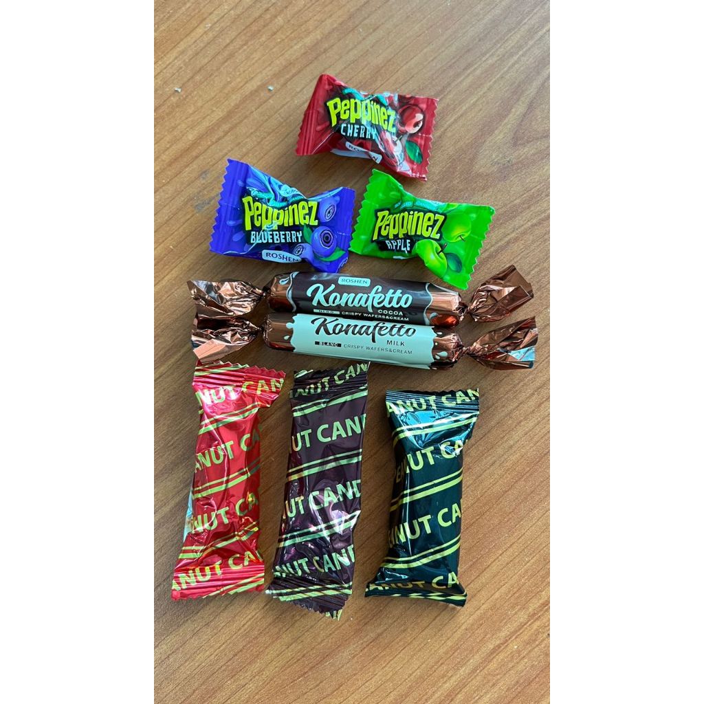 Mix Chocolate and Candy Roshen konafetto - Roshen Peppinezz candy ...