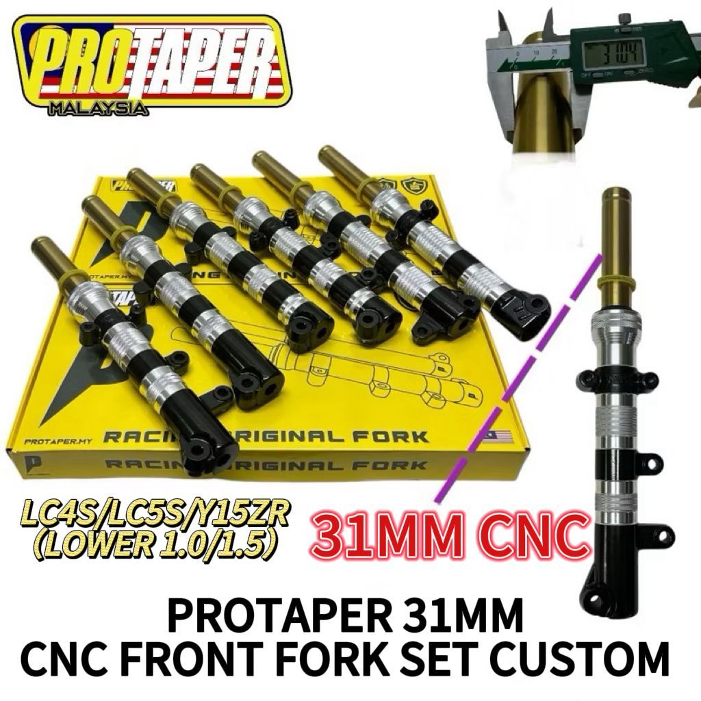 LC4S LC5S Y15ZR PROTAPER 31MM FRONT FORK SET GOLD FORK CUSTOM FORK ...