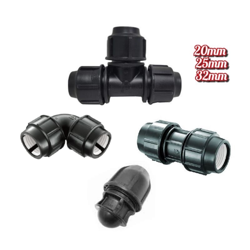 HDPE POLY FITTING POLY PIPE STRAIGHT COUPLER/ EQUAL BEND/ EQUAL TEE ...