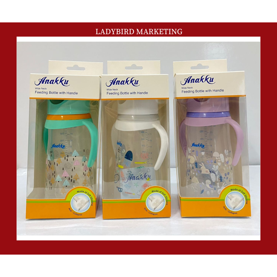 Anakku 12oz Wide Neck PP Feeding Bottle / Botol susu Bayi / Botol Baby ...