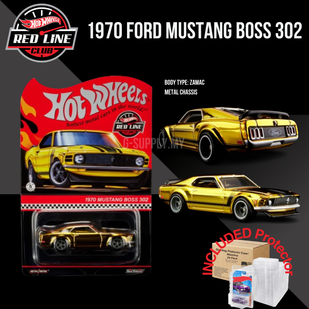 HOT WHEELS RLC Exclusive 1970 Ford Mustang Boss 302 Diecast Mattel ...