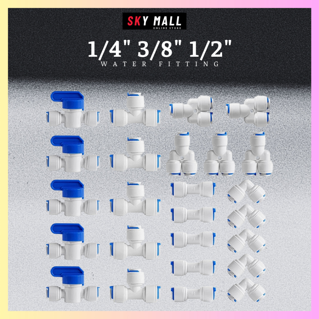Fitting RO Water Fitting RO Fitting Hand Valve Union Connector quick ...