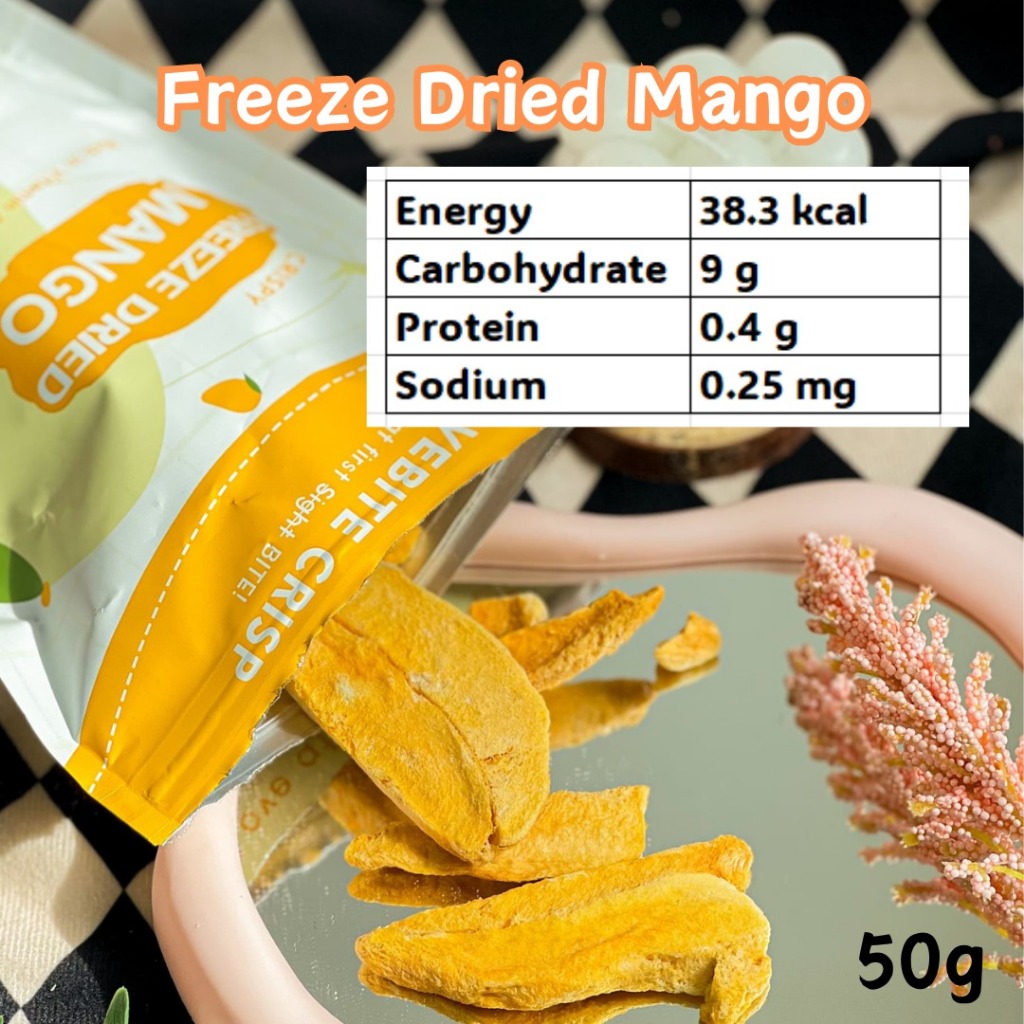 [50G] FREEZE DRIED MANGO (Crunchy) | Shopee Malaysia