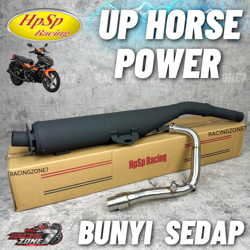 HPSP EXHAUST RACING STANDARD CUTTING Y15ZR LC136 4S 5S V1-V6/Y15 Y16 RS150/ cutting STD Racing ...