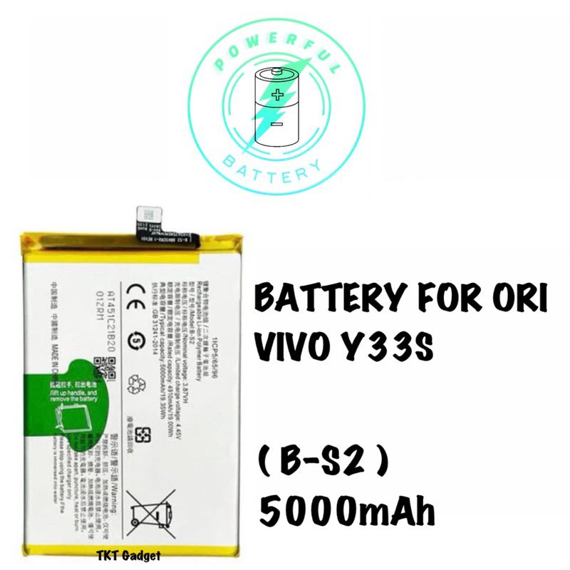 BATTERY FOR ORI VIVO Y33s (B-S2) 5000mAh | Shopee Malaysia