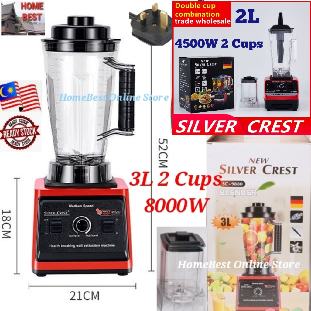 3L/2L Heavy Duty Multi Function Blender Grinder Ice Crusher/Juice ...
