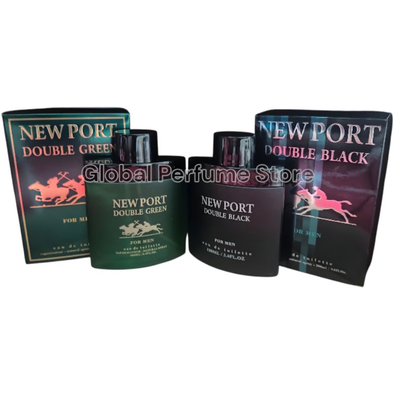 Perfume New Port Double Black & Double Green Eau De Toilette Perfume ...