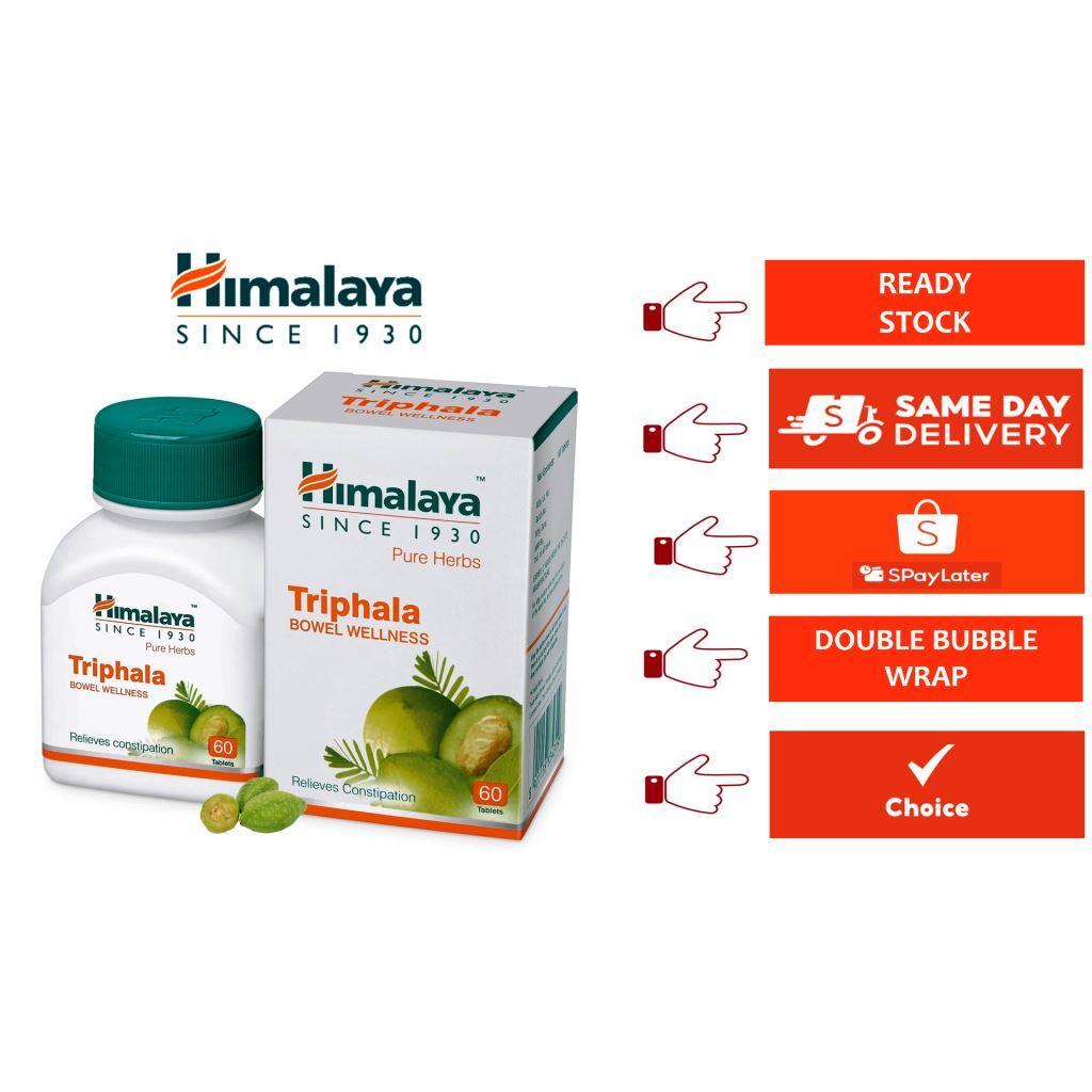HIMALAYA Triphala 60 Tablets Bowel Wellness Relieves Constipation ...