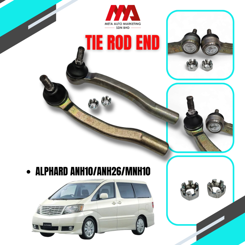 TIE ROD END SETS LH & RH TOYOTA ALPHARD ANH10/ANH26/MNH10(45460-59135/ ...