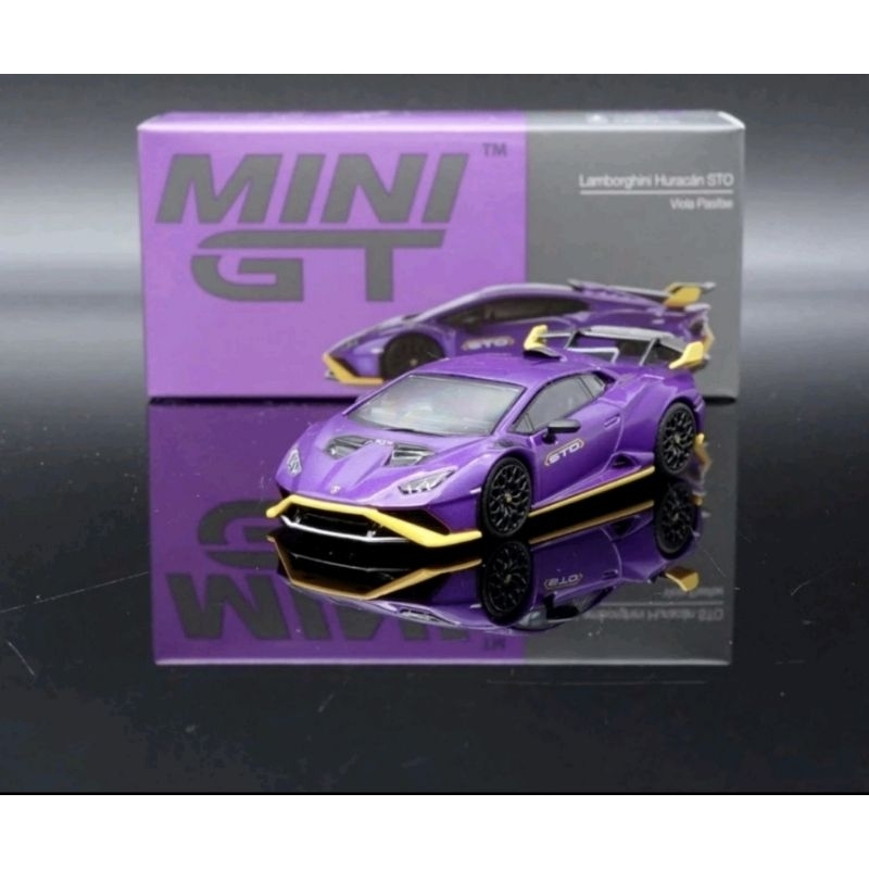 Mini GT 1:64 #746 Lamborghini Huracan STO Viola Pasifae (Standard Box ...