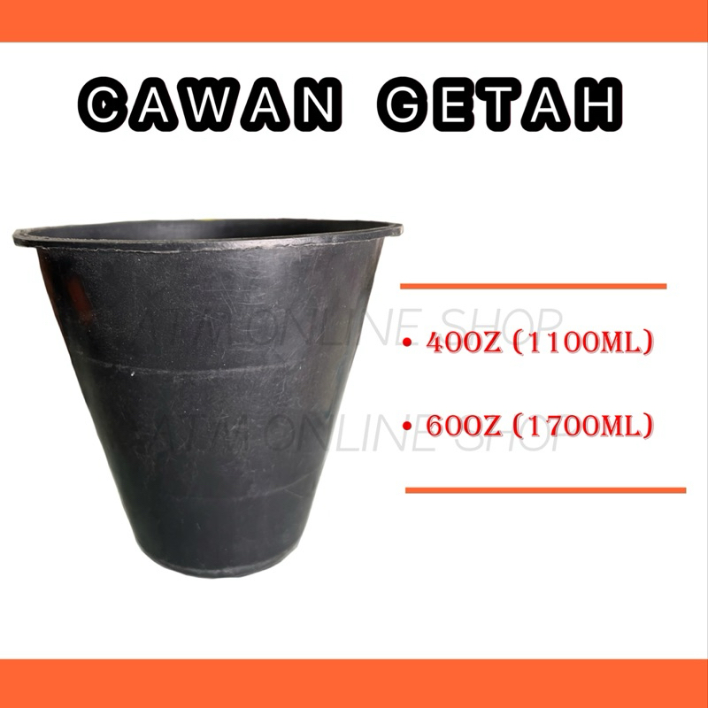 Cawan Susu Getah Plastik Hitam 40oz 60oz / Rubber Milk Plantation ...