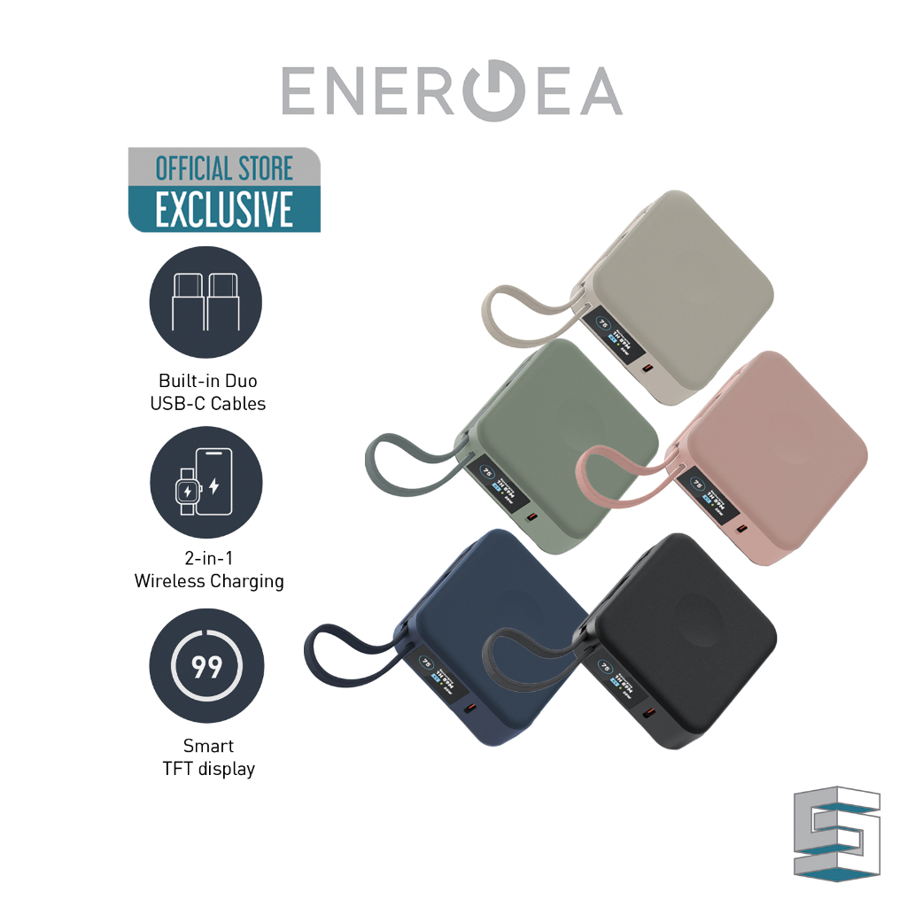 ENERGEA MagPac Mini Plus 4-in-1 10000mAh Magnetic Powerbank With Built ...