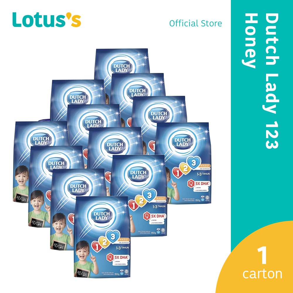 Dutch Lady 123 Honey 850G x 12 packs (1 Carton) | Shopee Malaysia