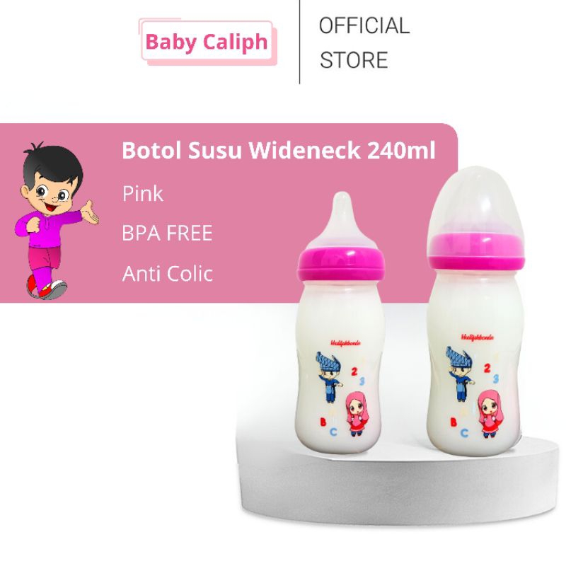 Botol Susu Baby Caliph Warna Pink 240ml | Shopee Malaysia