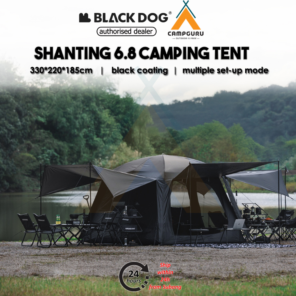 Blackdog ShanTing 6.8 Mountain Yard Camping Tent Easy Set Up ...